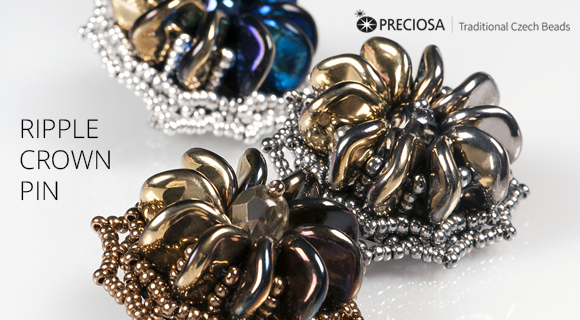 Ripple Crown Pin - projects3 - Preciosa Ornela